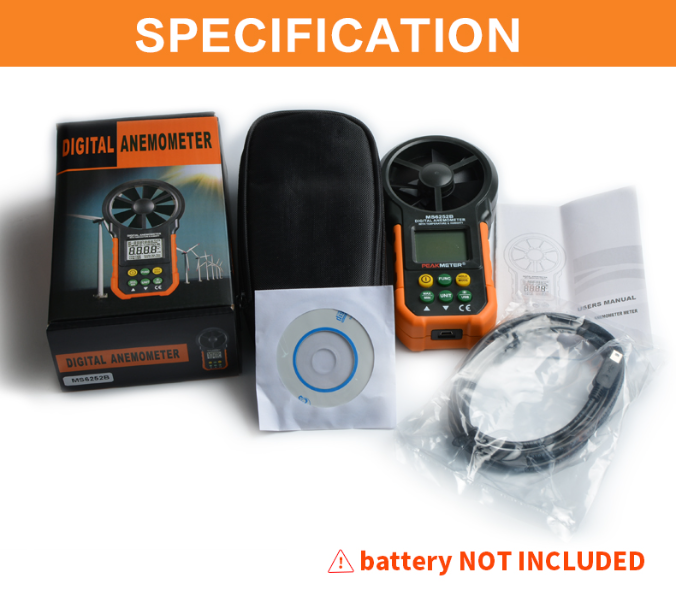 Pm6252b / Ms6252b Peakmeter Ambient Usb Port Non Contact Digital ...