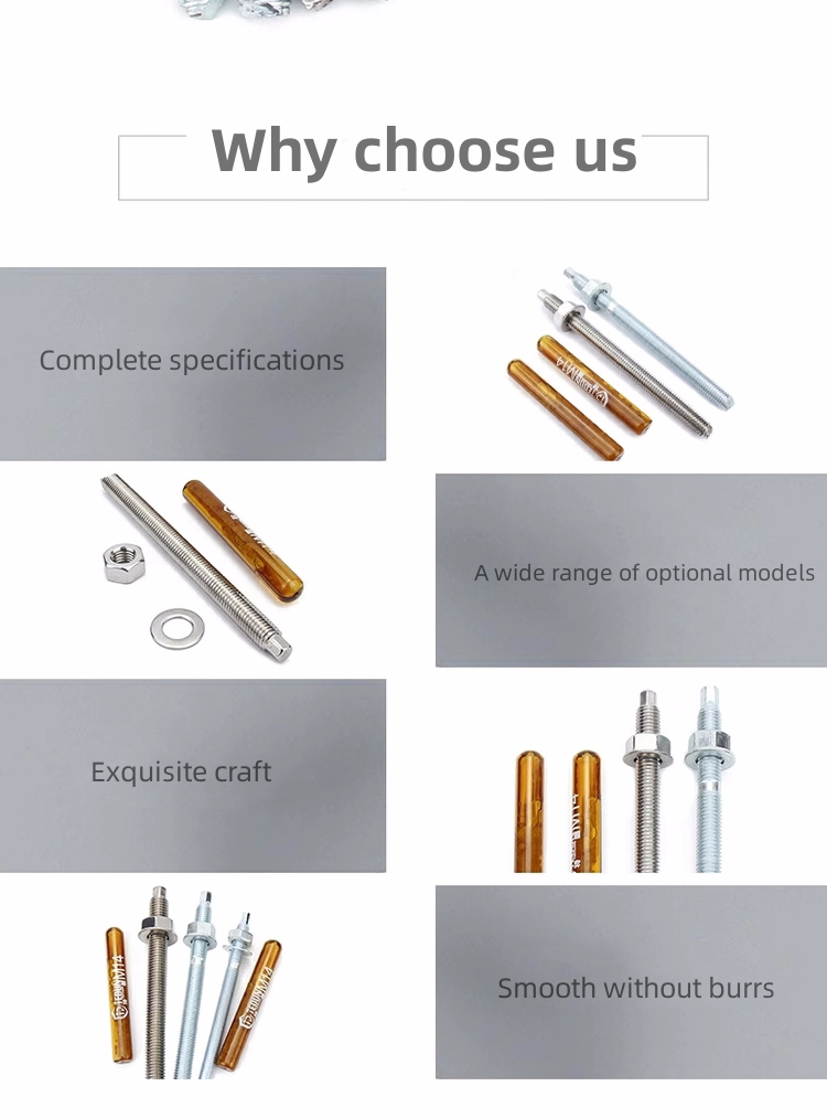 China Supplier On Selling Galvanized Chemical Tube Anchor Bolt 16 20 24 Stainless Carbon Steel ...