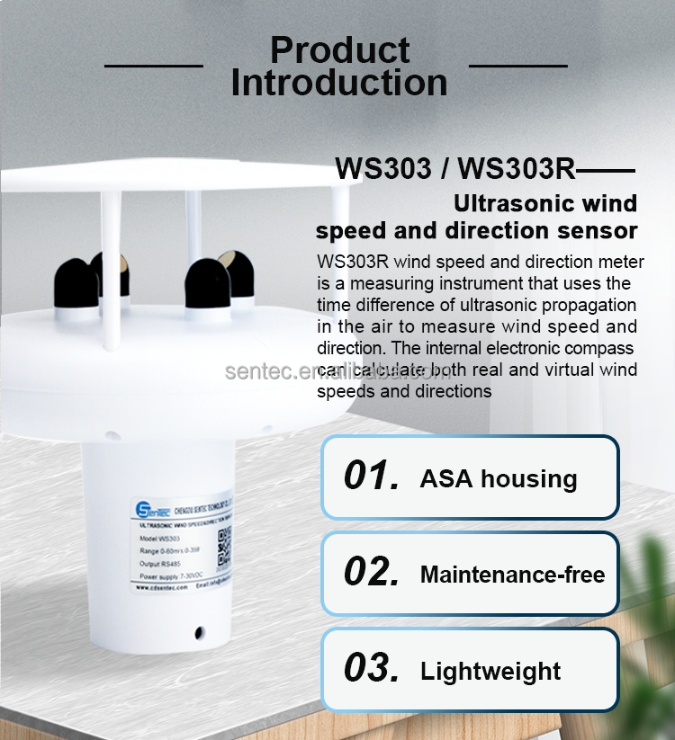 Buy Wholesale China Ultrasonic High Accuracy Wind Speed Wind Direction ...
