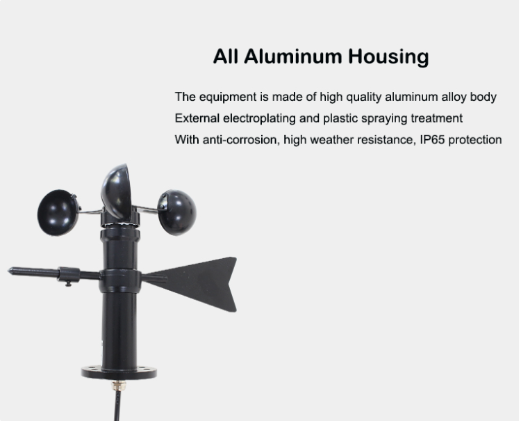 Odm Customized Rs485 Modbus Integrated Anemometer Measuring Wind Speed And Direction Sensor For ...