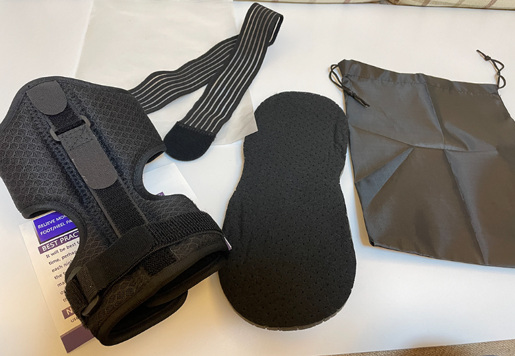 Newest Honeycomb Fabric Foot Drop Support Brace Adjustable Elastic ...