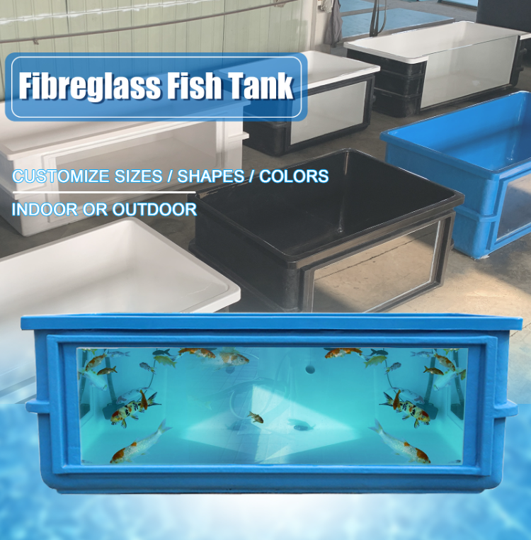 Custom Size Small 75 Gallon Square Home Backyard Decoration Aquarium ...