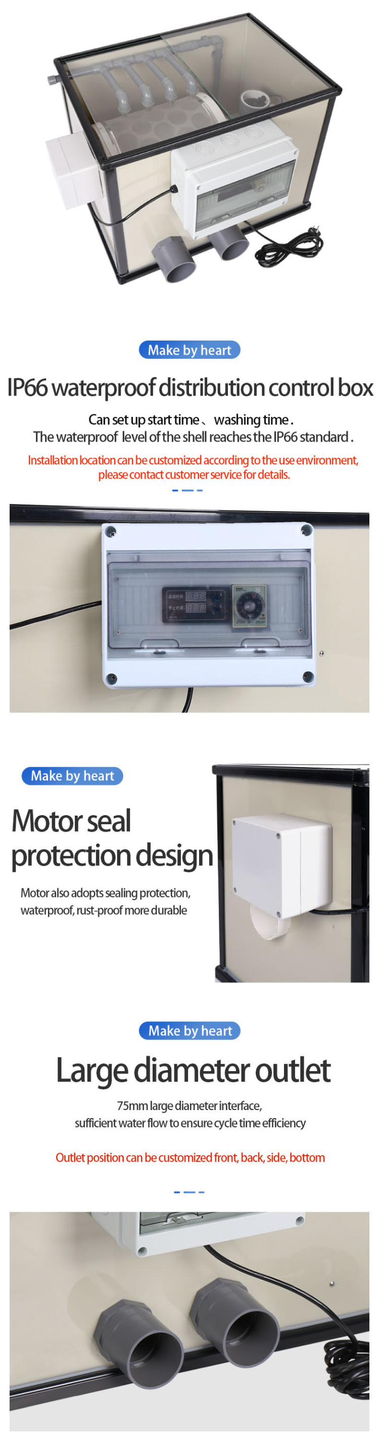 Automatic Backwash Rotary Drum Filter Koi Pond Fish Manure Separation ...