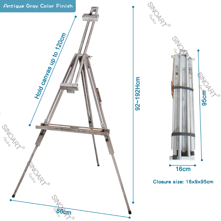 Sinoart Low Moq Outdoor Artist Tripod Easel Wooden Easel For Art ...