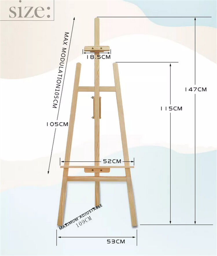 Buy Wholesale China Best Selling Studio Easel 1.47m Foldable Painting ...
