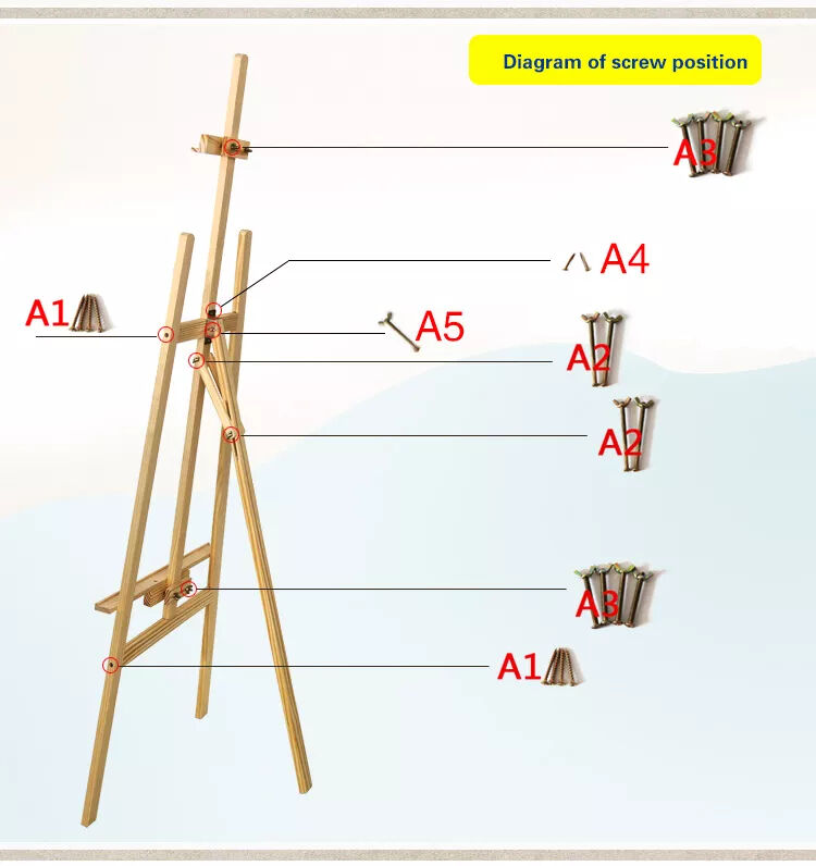 Buy Wholesale China Best Selling Studio Easel 1.47m Foldable Painting ...