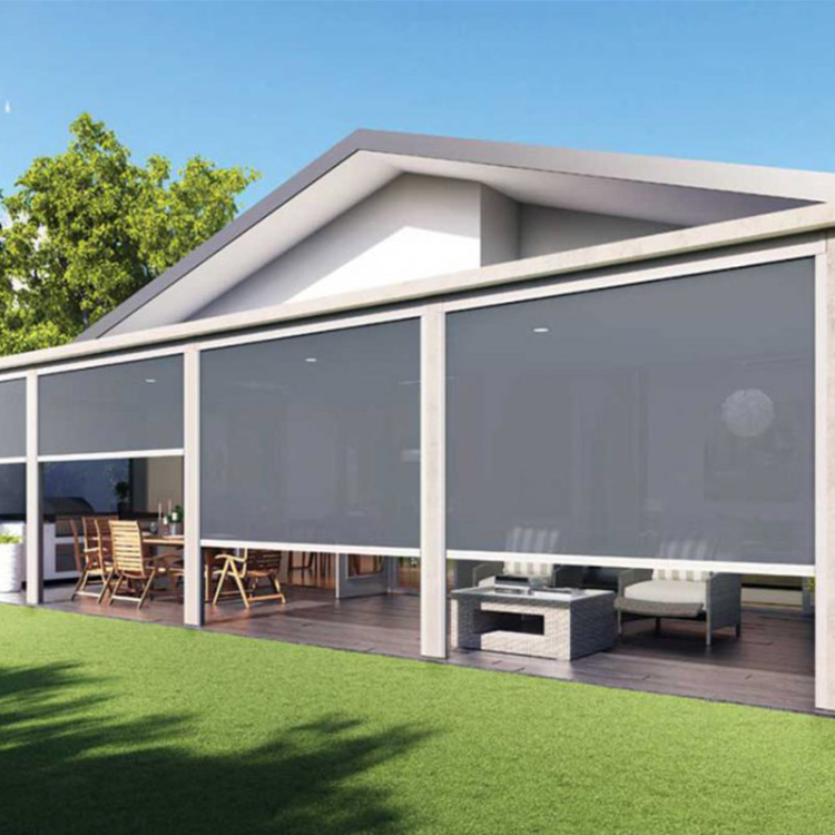 Buy Wholesale China Outdoor Windproof Sunshade Automatic Zip Track ...