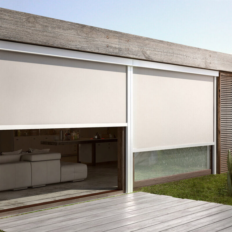 Buy Wholesale China Outdoor Windproof Sunshade Automatic Zip Track ...