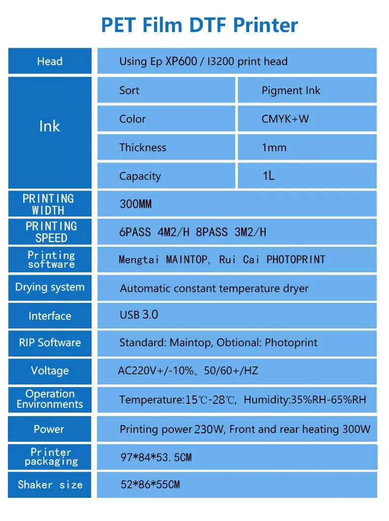 Buy Wholesale China Dtf Printer A3 Pet Film Xp600 Dual Head 30cm Diy ...
