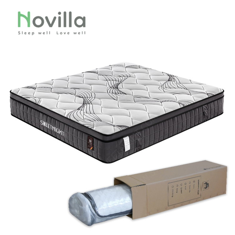 8 Inch Plush Tight Top Pocket Spring Mattresses Certipur-us Certified ...