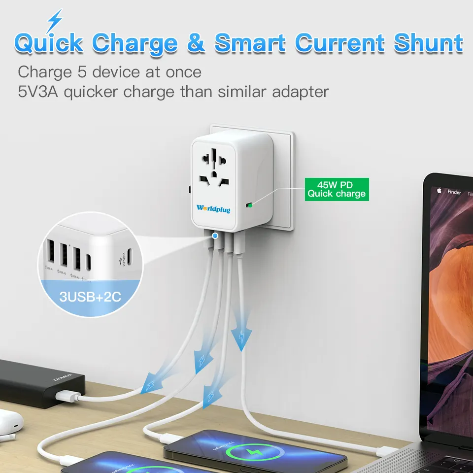 Buy Wholesale China Worldplug Factory Price Pd 45w Multi Plug World ...