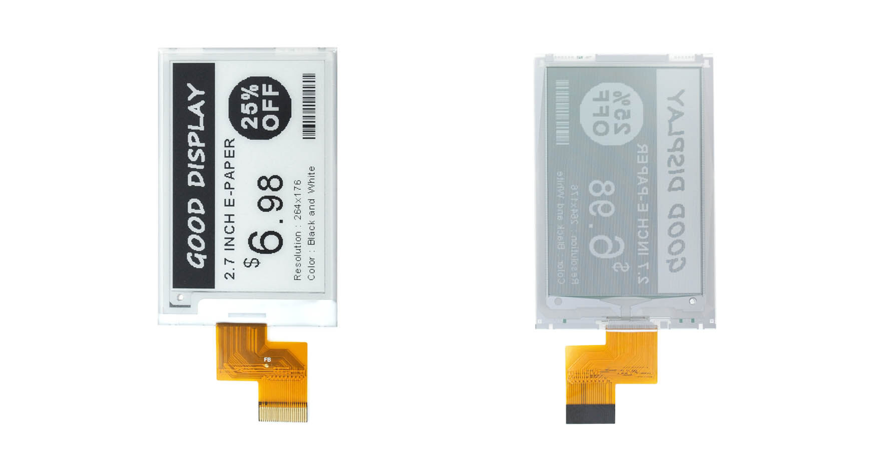 Buy Wholesale China Hot Sale Epaper Display, 2.7 Inch 264x176 E Ink ...