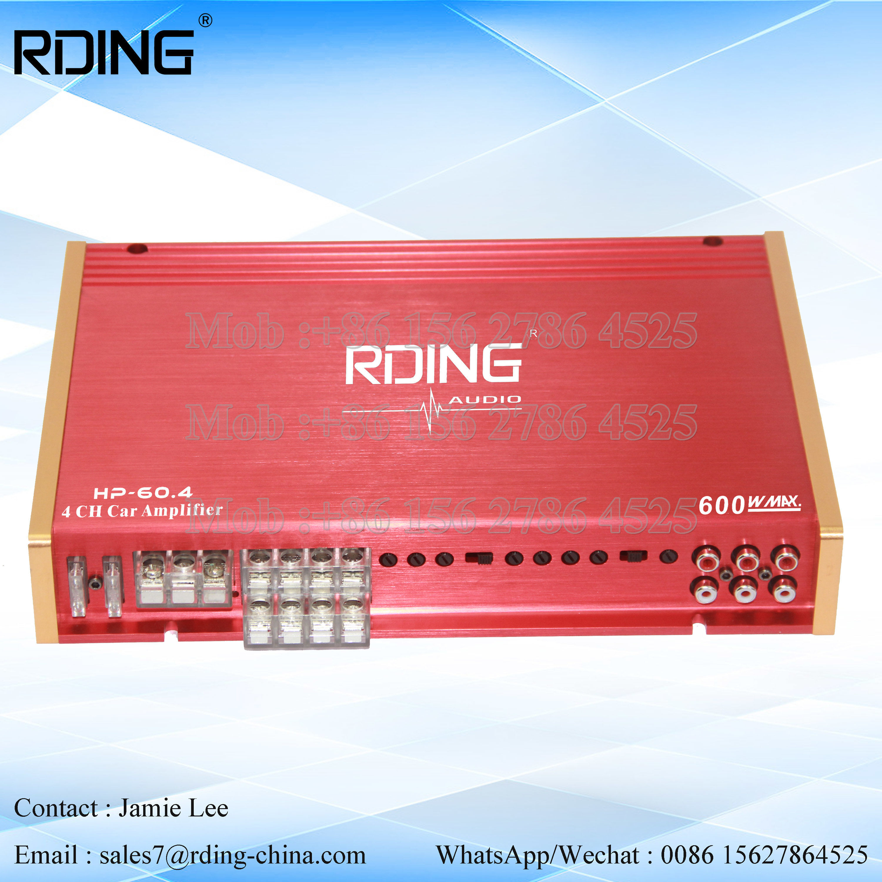 Oem 60w/80w/100wx4ch High Performance Car Amplifier Class Ab Car Amp ...