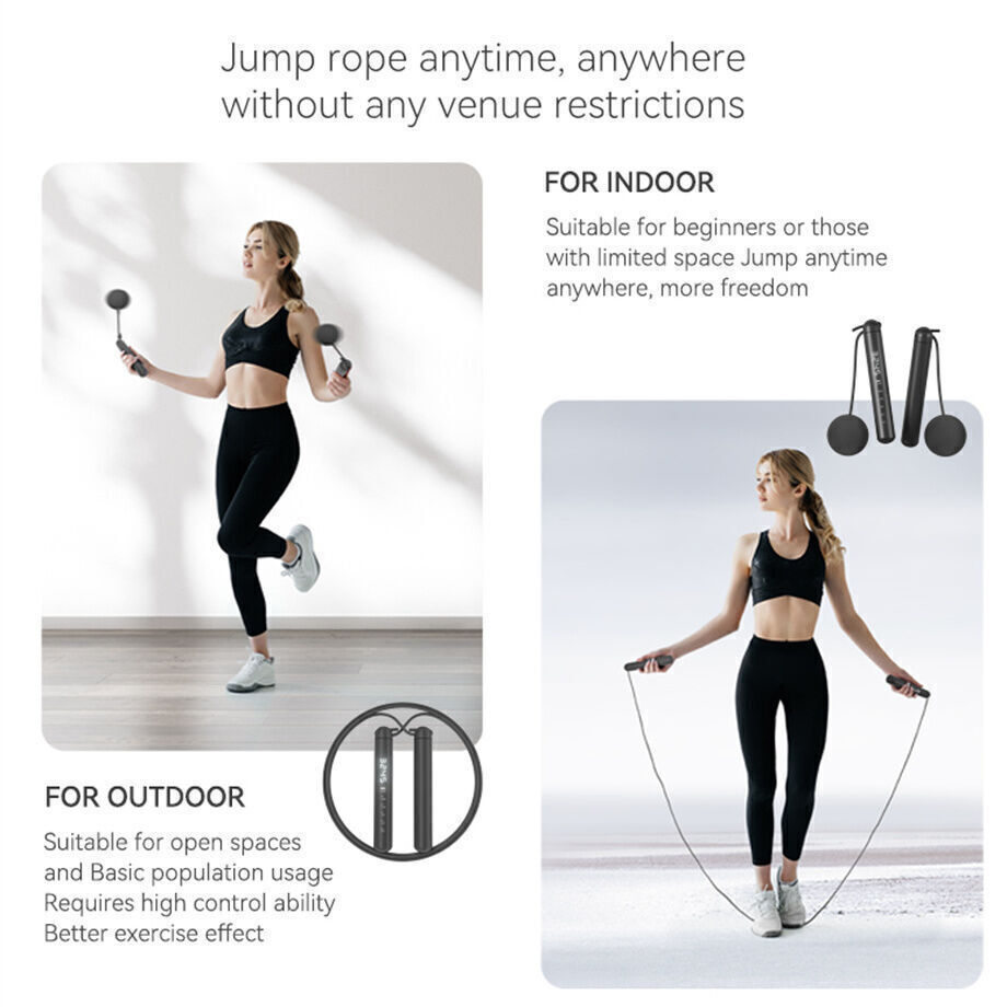 Smart Voice Jump Rope With Fitness App, Rechargeable Li-battery ,work ...