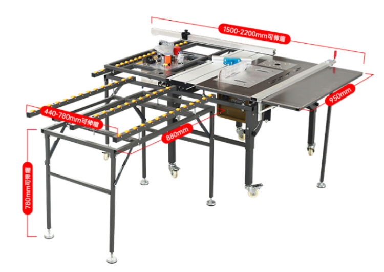 Portable Precision Sliding Table Saw With Edge Banding Machine Mini ...