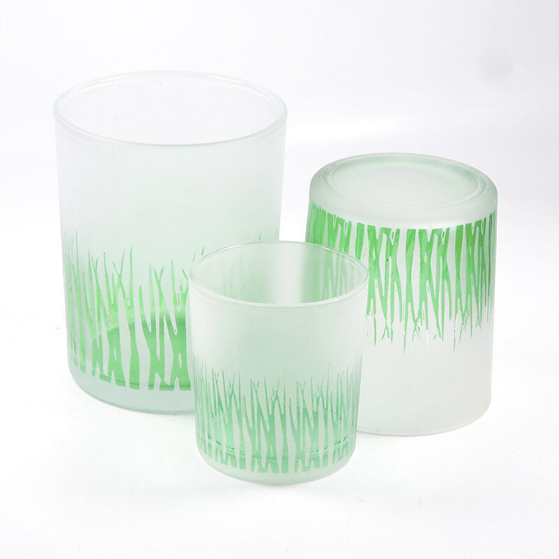 Buy Wholesale China Wolesale Custom Glass Candle Jar Candle Holder Flat ...