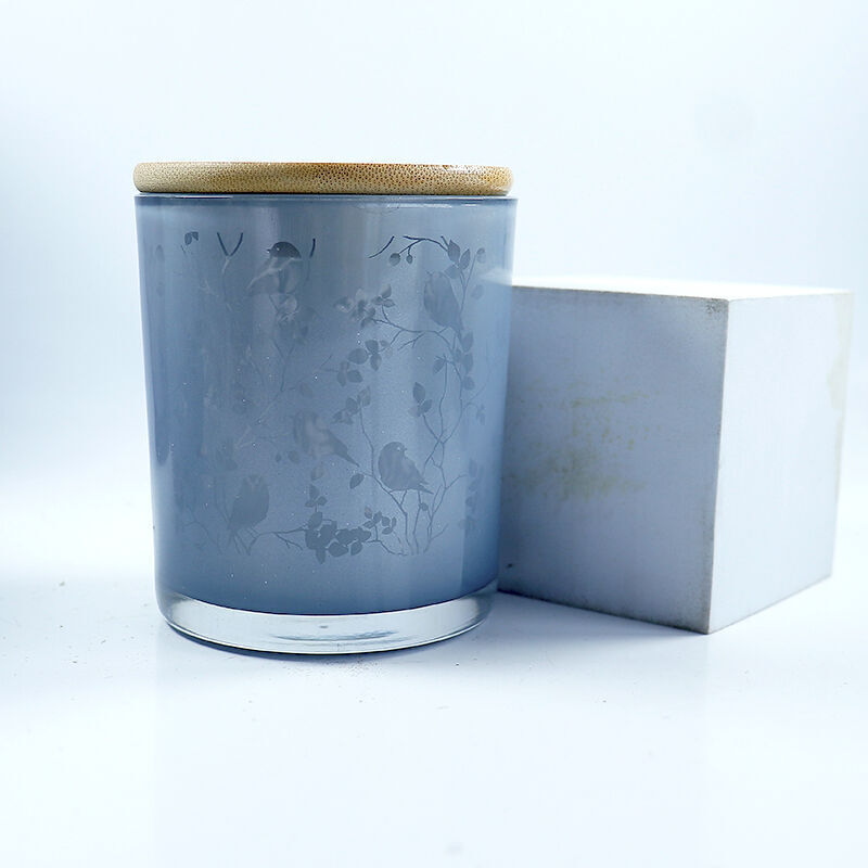 Buy Wholesale China Wolesale Custom Glass Candle Jar Candle Holder Flat ...