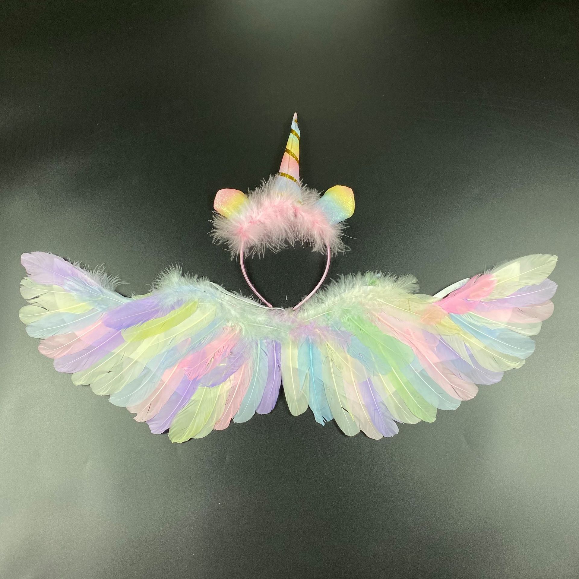 Black Feather Wings Costume