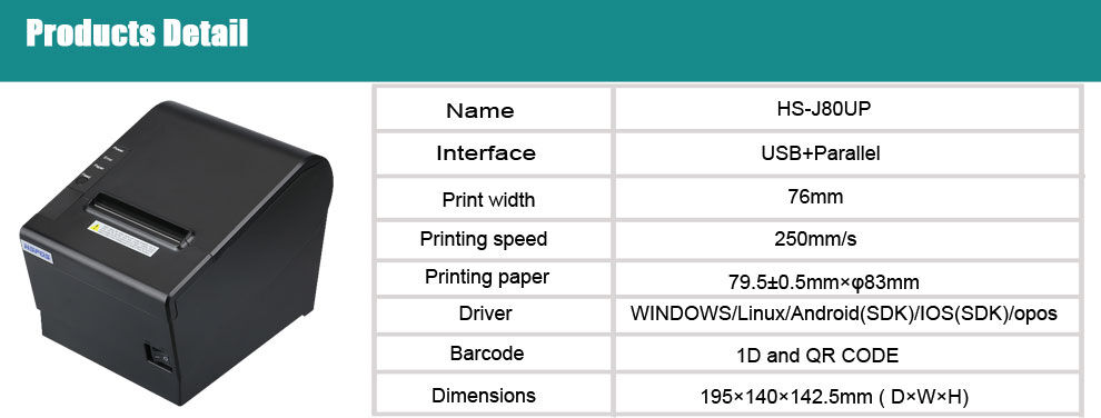 Buy Wholesale China 250mm/s Fast 80mm Thermal Receipt Printer Usb ...