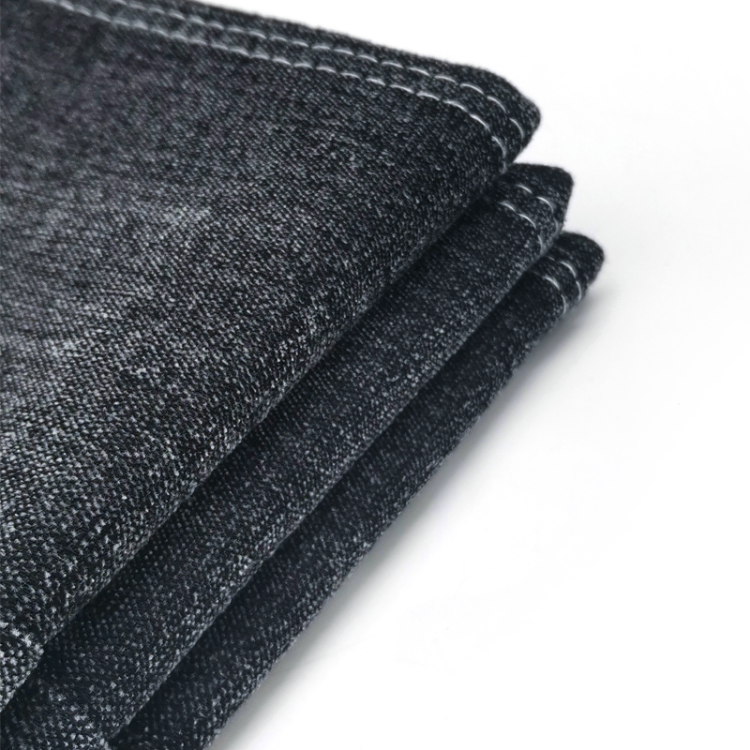 Chenille Denim Fabric 10.8oz Ring Slub Medium Grey Stretch Jean Fabric ...