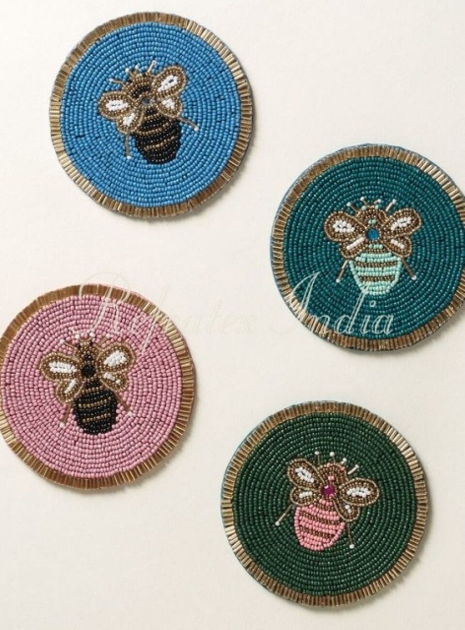 Buy Wholesale India Bead Coaster & Handmade Beaded Coaster at USD 0.8 ...