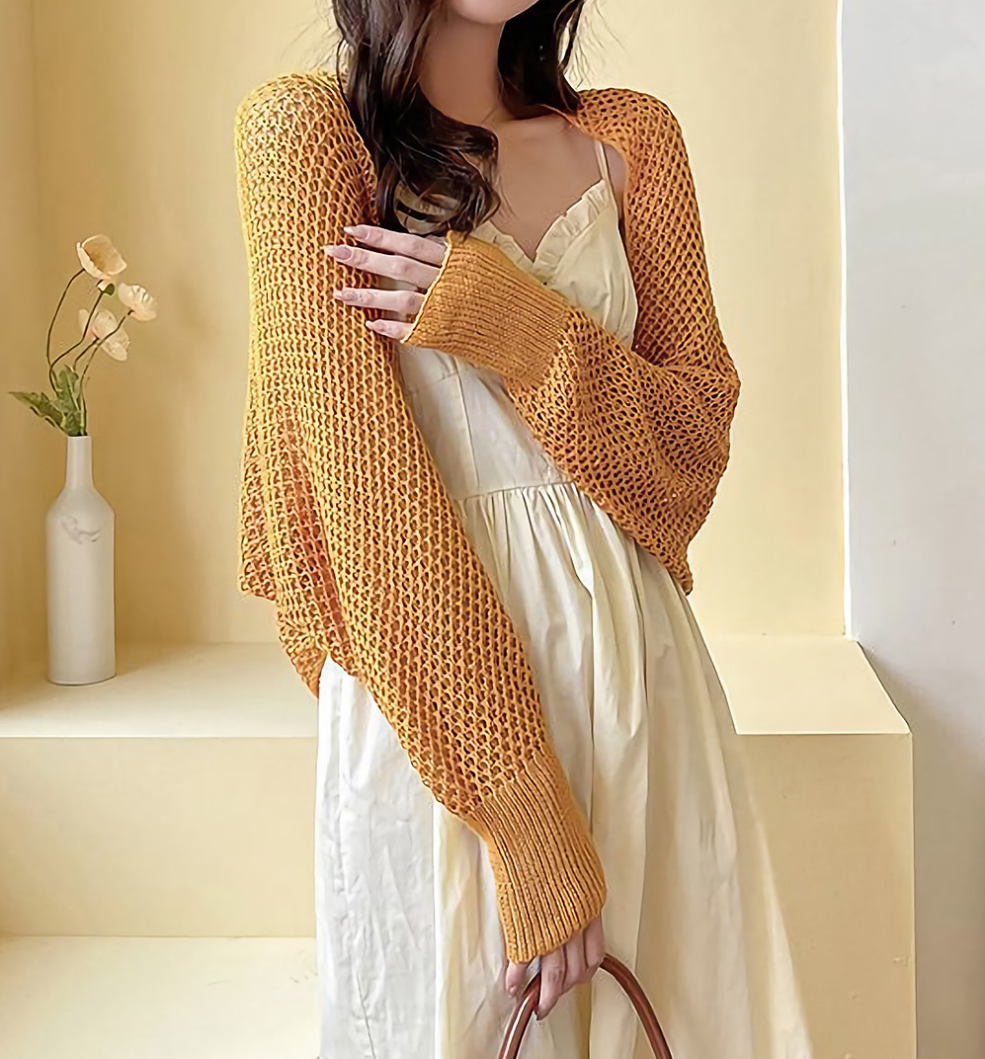 Buy Wholesale China Thin Sun Protection Coat Shawl Mesh Ice Silk Knit ...