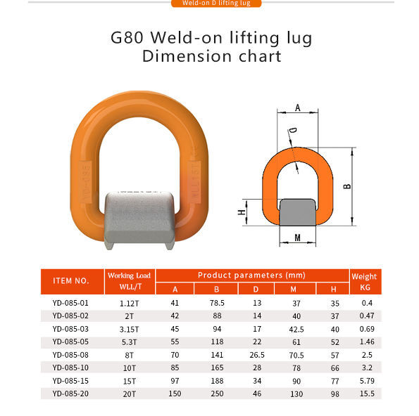 Buy China Wholesale G80 D Ring Swivels Weld On Pivot Link From Swivel ...
