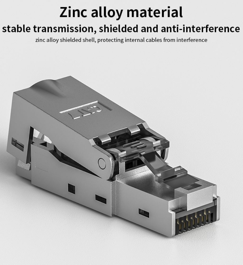 Buy Wholesale China Ftp Shielded Zinc Alloy 8p8c Cat7 Rj45 Connector ...