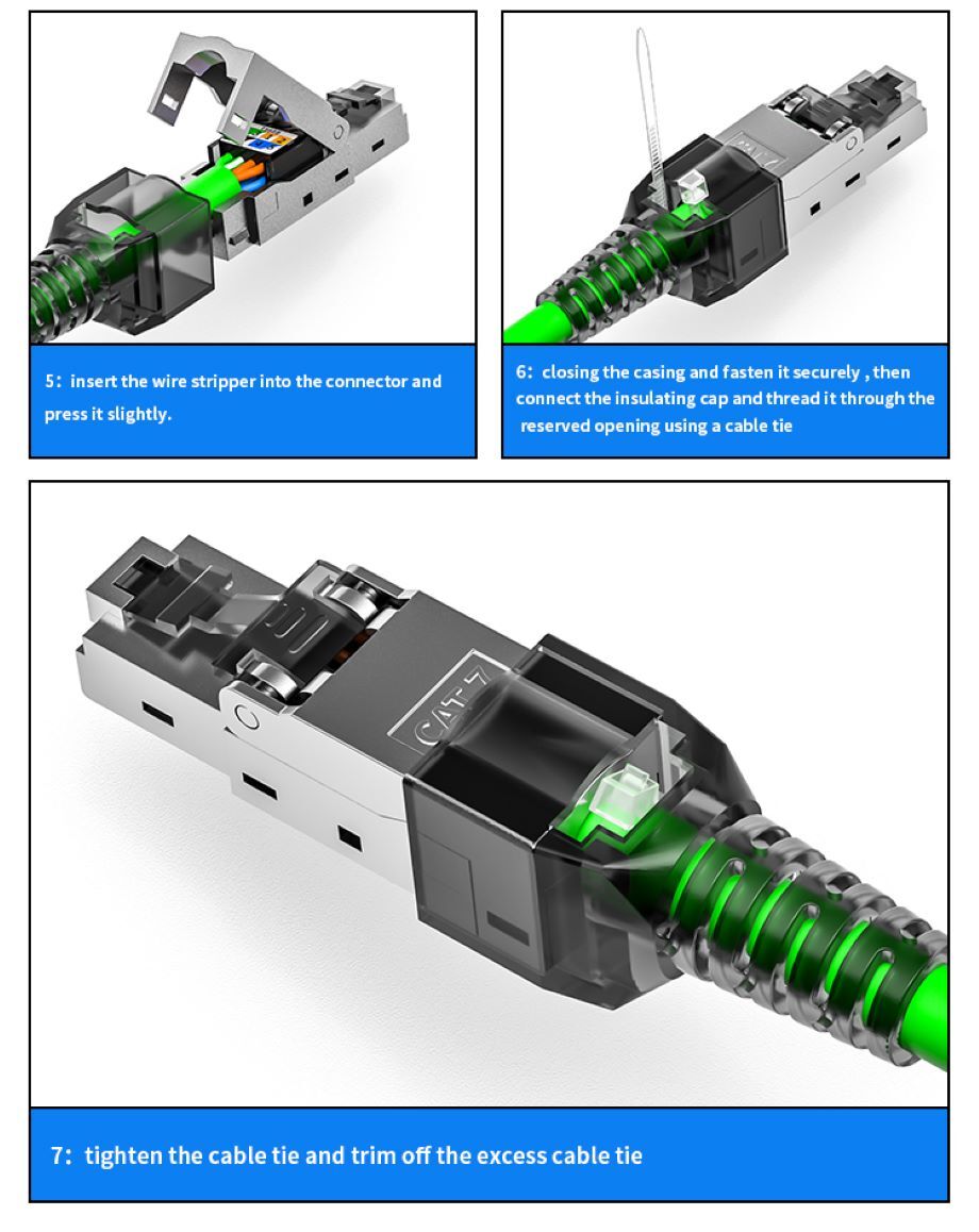 Buy Wholesale China Ftp Shielded Zinc Alloy 8p8c Cat7 Rj45 Connector ...