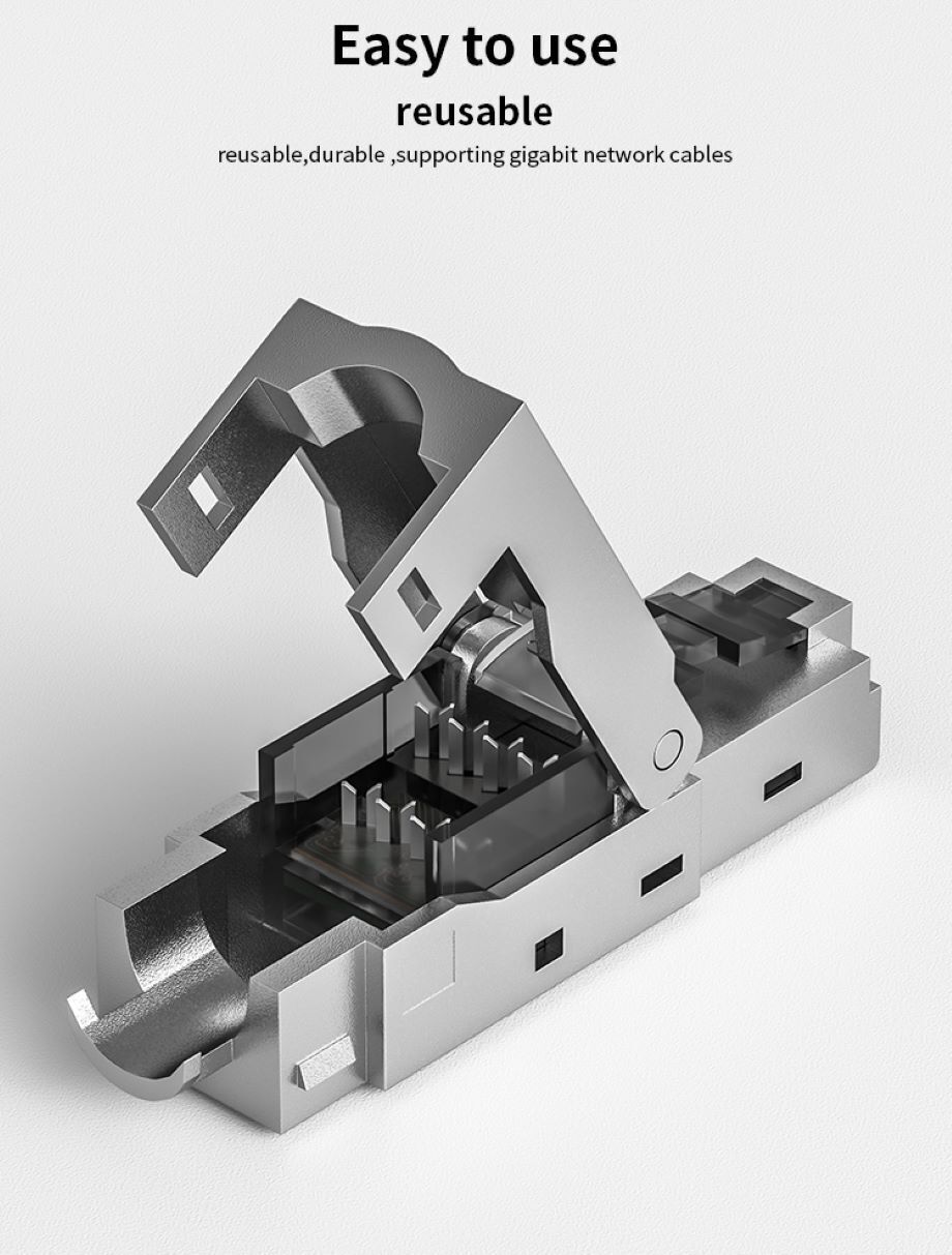 Buy Wholesale China Ftp Shielded Zinc Alloy 8p8c Cat7 Rj45 Connector ...