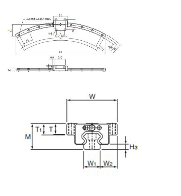 Curved Guide Rail Slide Linear Motion Arc Sliding Rail Curved Guide ...