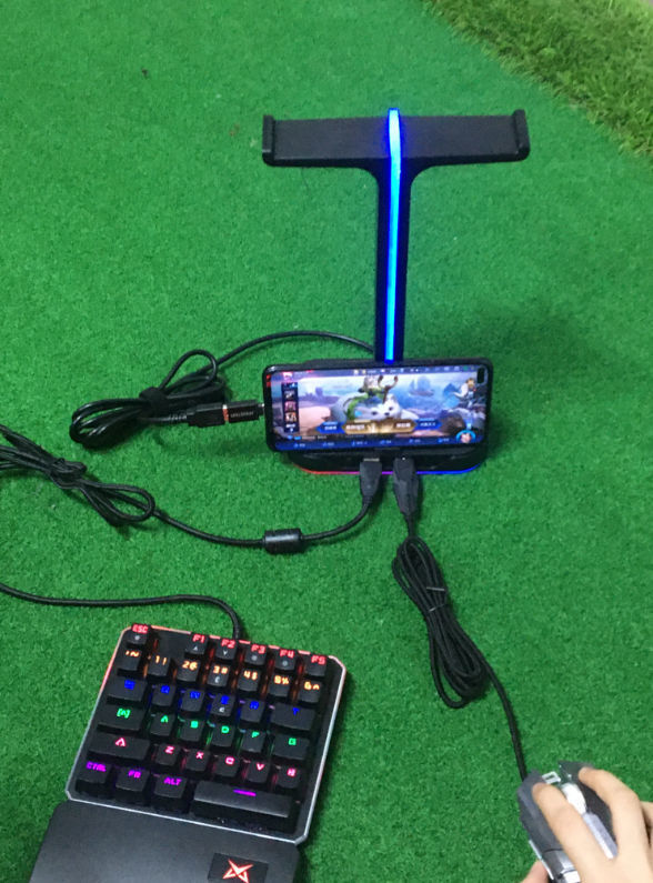 Buy Wholesale China Rgb 7.1 Headphone Stands With Two Usb Port Double ...