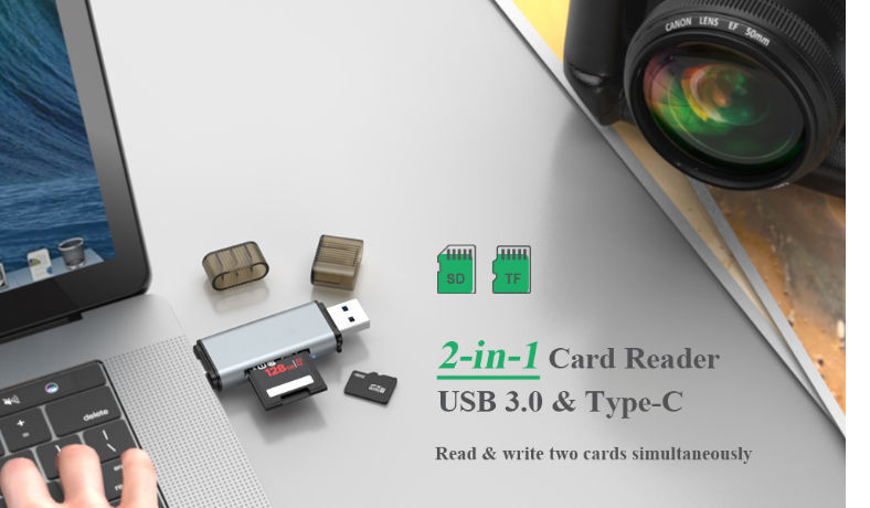 Buy Wholesale China Winstars Usb Type C Usb 3.0 Dual Connector Otg Supported Multi-functional Sd ...