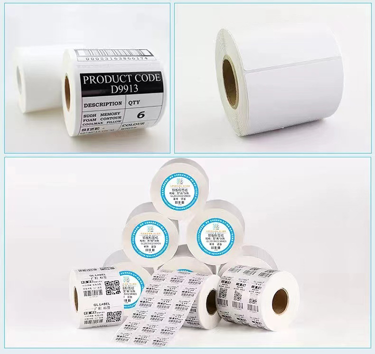 New Waterproof Adhesive Roll Two Three Four Rows Blank Coated Paper ...