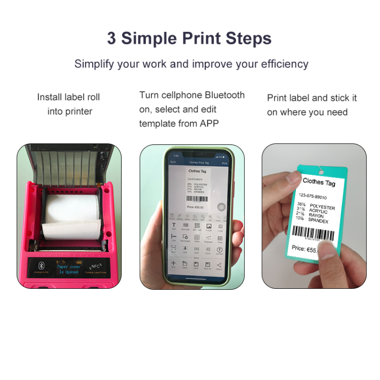 Buy China Wholesale Code Printer Label Garment Label Portable Bar ...