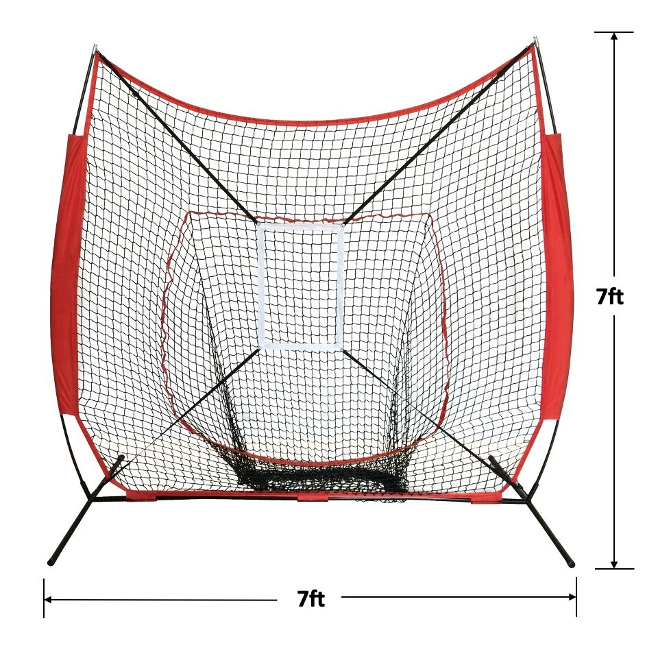 7x7 Portable High Quality Custom Softball Practice Net Baseball Hitting ...