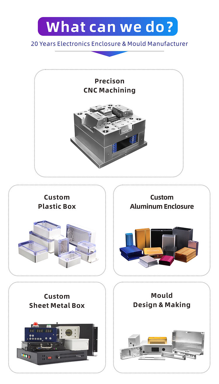 Small Black Power Supply Electronic Case Manufacturer Custom Pcb Ip54 ...