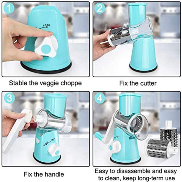 2024 New Multi Purpose Manual Food Vegetable Grater Chopper Hand ...