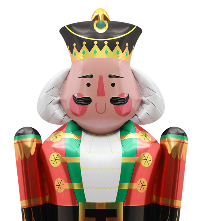 Nutcracker Doll Balloon Nutcracker Doll Toy For Christmas Party Decoration Nutcracker Doll Foil
