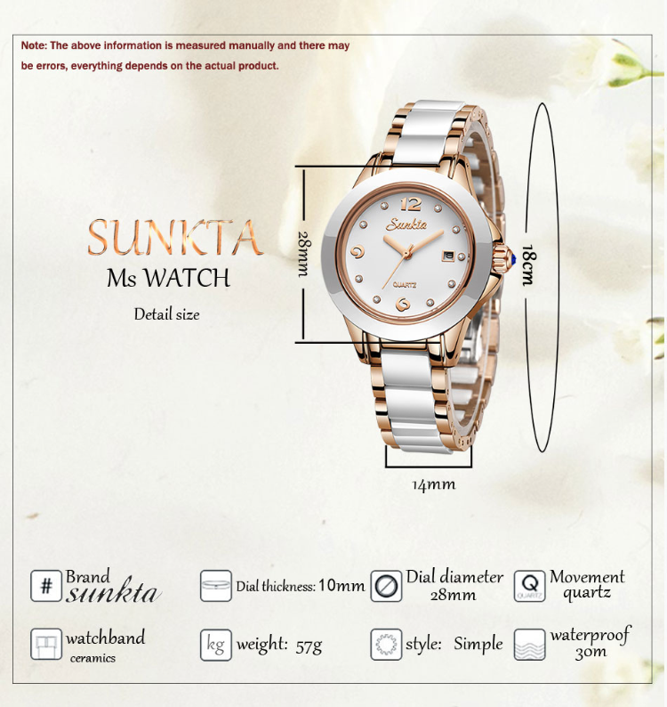 Buy Wholesale China Lige Sunkta Women Watch Fashion Ladies Ceramic ...