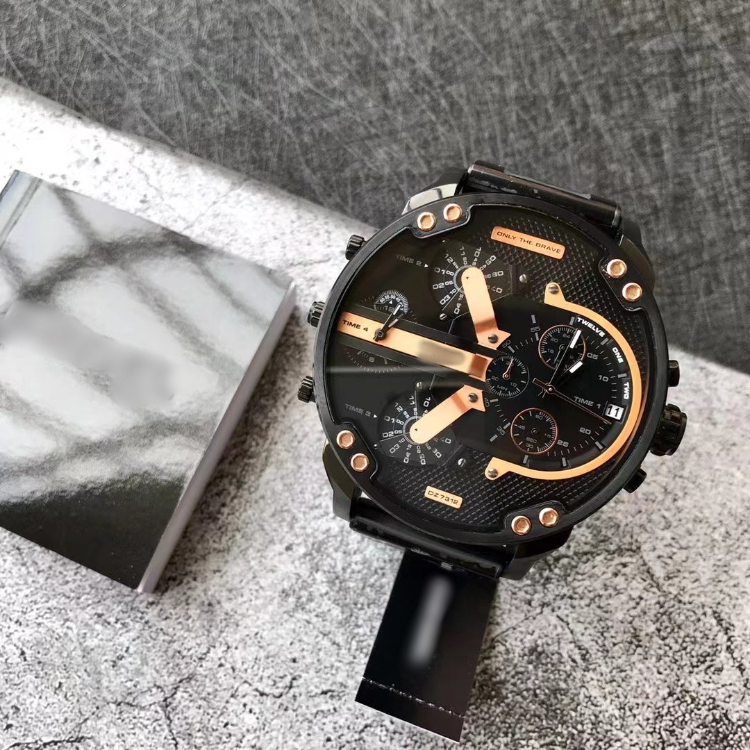 Factory Wholesale Dz Designer Men Quartz Chronograph Tachymeter Black ...