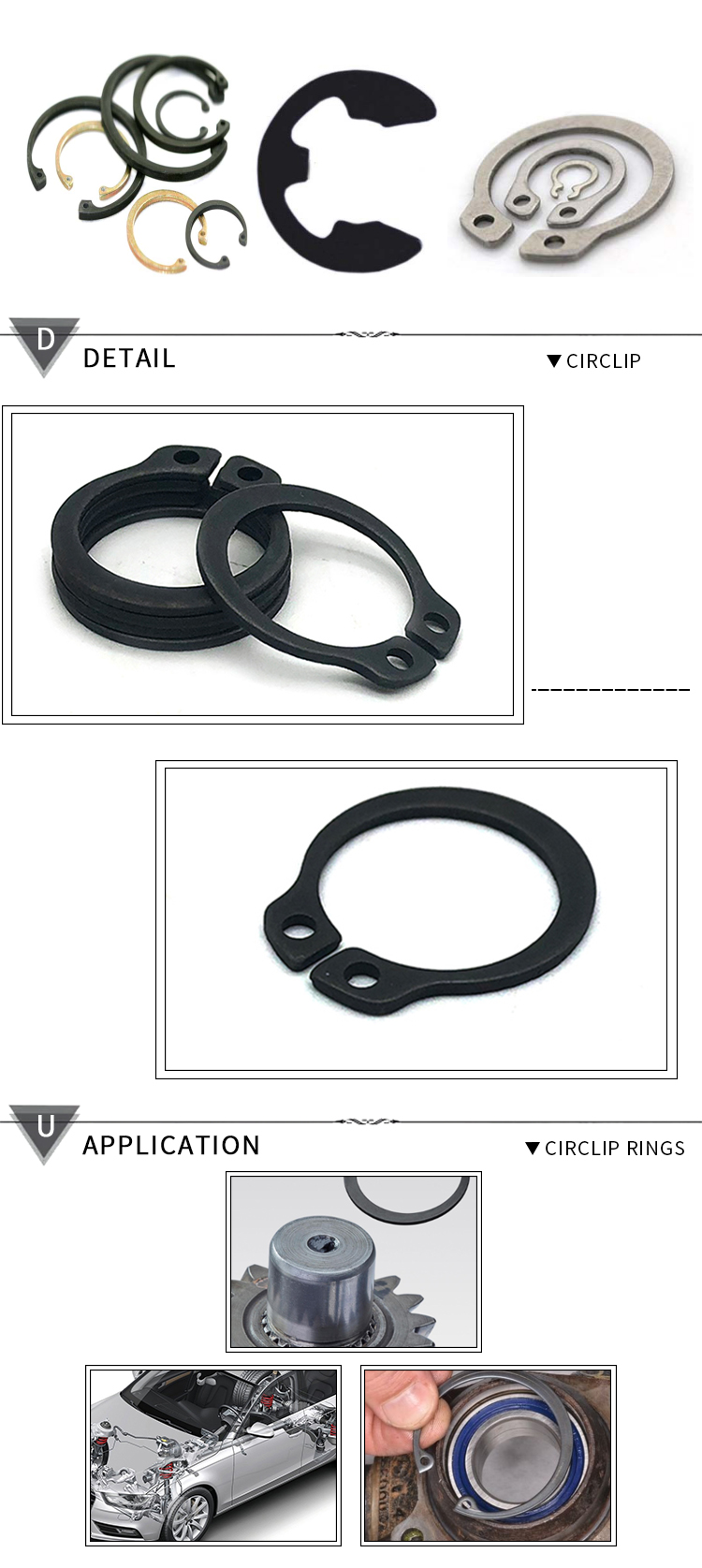 E Circlip Retaining Rings For Shafts Din471 Circlippopular $0.02 ...