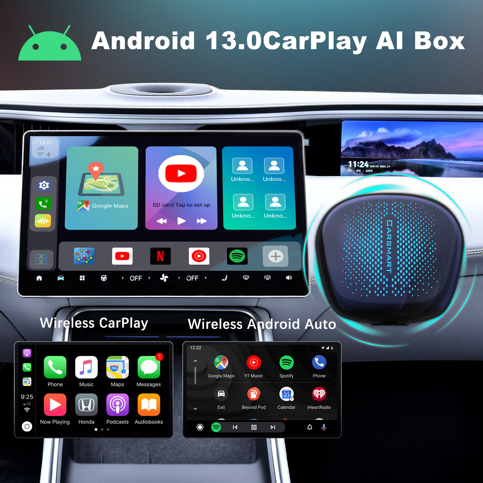 Buy Wholesale China New Carplay Box Android 13 Qualcomm 6125 8+128g Oem ...