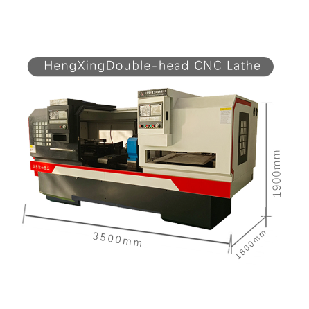 Automatic Double Head Cnc Lathe Machine Batch Processing Turning ...