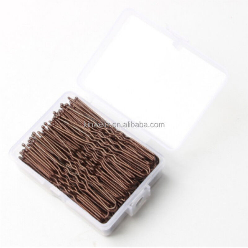 100pcs/box U Shaped Hair Pins Black Hair Pins Premium Bobby Pins For ...