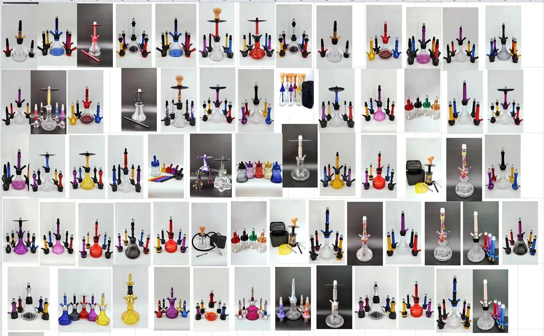 Buy Wholesale China Rectangle Acrylic Shisha With Led Light Portable ...