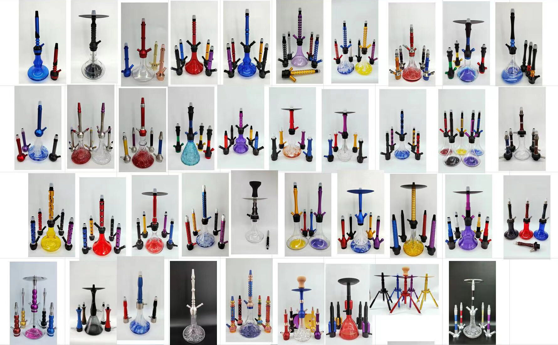 Buy Wholesale China Rectangle Acrylic Shisha With Led Light Portable ...