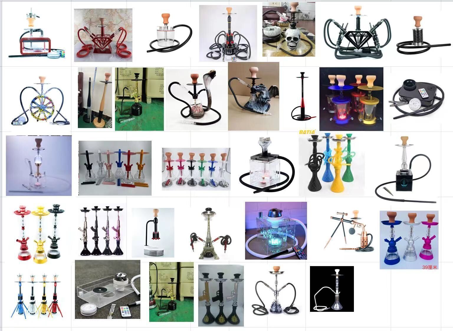 Buy Wholesale China Acrylic Hookah Set Heart Shape New Arabic Shisha ...