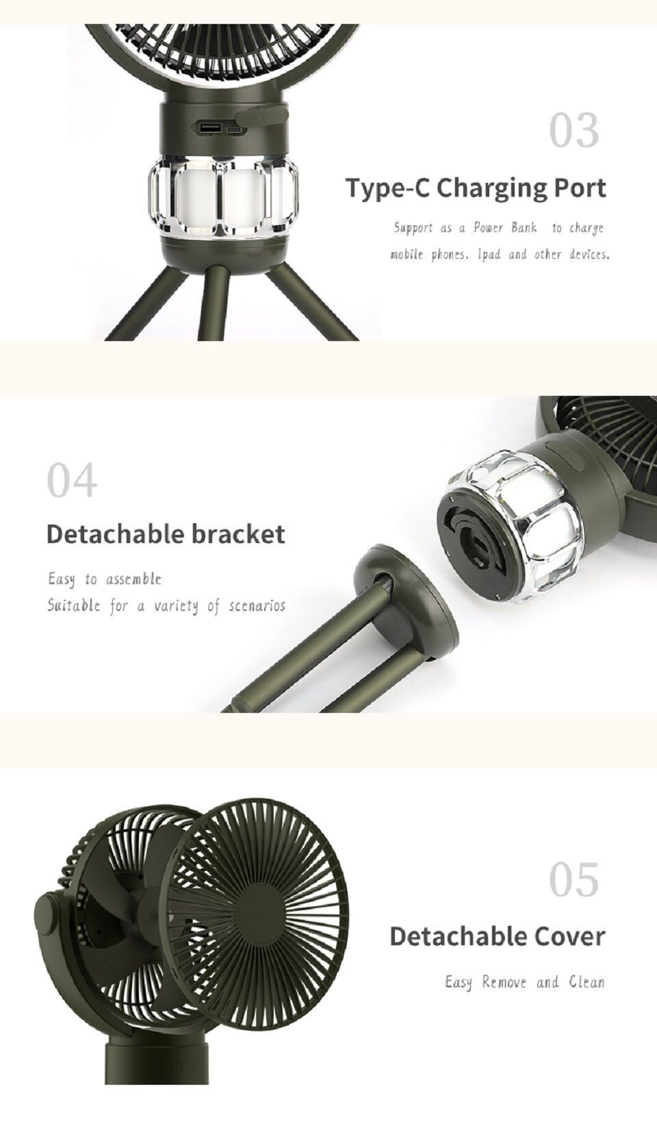 Buy Wholesale China Hot Selling 3 Speeds Remote Control Travel Fan ...