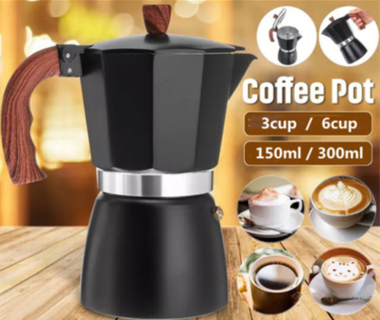 Buy China Wholesale Coffee Tools 3 6 Cups Black Espresso Coffee Maker ...